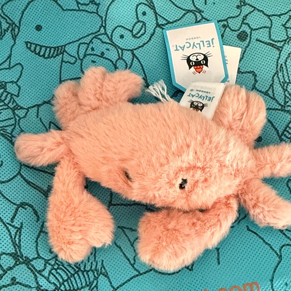 Jellycat | Toys | Jellycat Coral Plush Crab Fluffy Crab | Poshmark